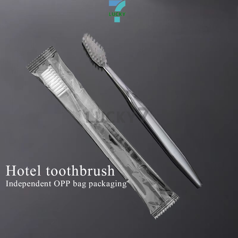 Hotel Supplies Disposable standard hotel toothbrush OPP Silver ...