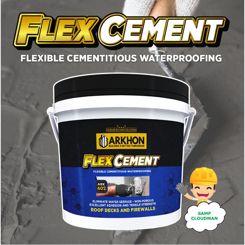 Arkhon Flex Cement Cementitious Waterproof Coating Gallon 4L Firewall ...