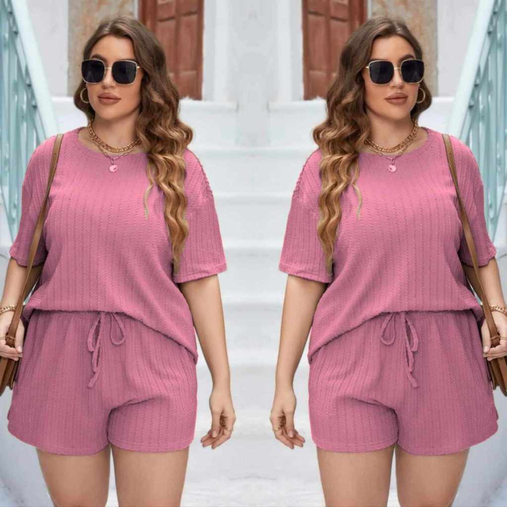 LYNETH TERNO BASIC SHORT PLUS SIZE | Shopee Philippines