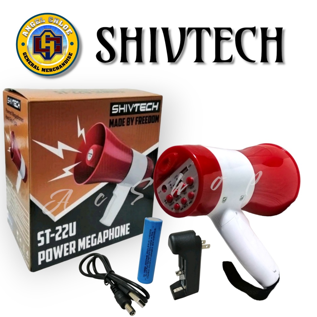 Powered Megaphone St-22u Shivtech powered Megaphone Hand Grip Type St ...