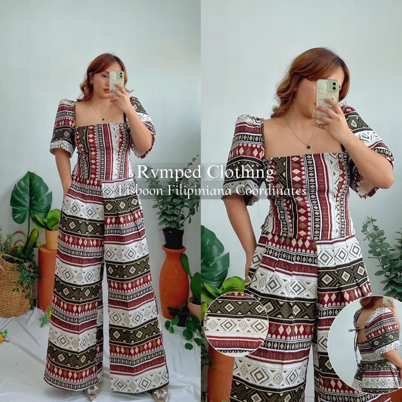 RVMPED Lisboon Modern Filipiniana Coordinates | Shopee Philippines