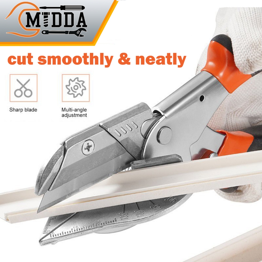 Multi Angle Miter Shear Cutter 45-135 Degree Adjustable Angle Scissors ...