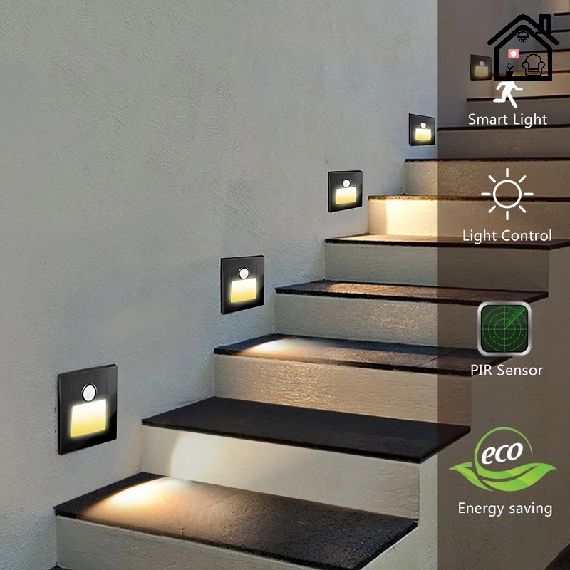 PIR Motion Sensor Emergency Led Stair Lights Human Body Induction Lamps ...