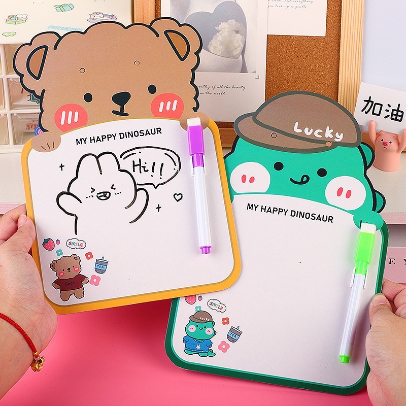 Cartoon double-sided erasable kid's drawing board children's drawing ...