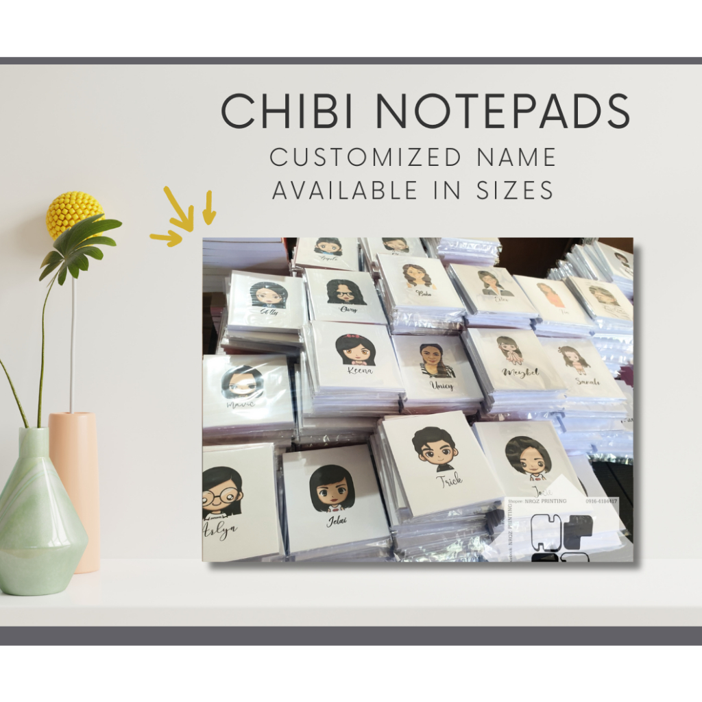 CHIBI NOTEPADS -- customized names, personalized -- BEST SELLER ...