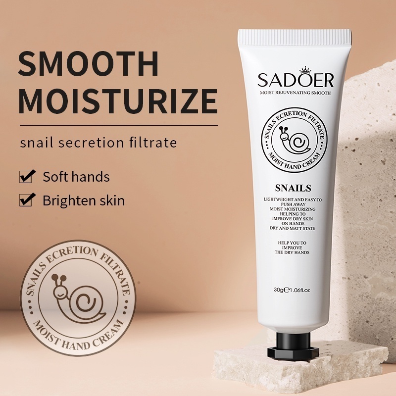 SADOER Moisturizing Perfume Hand Cream 30g Snail Moisturizing Hand ...