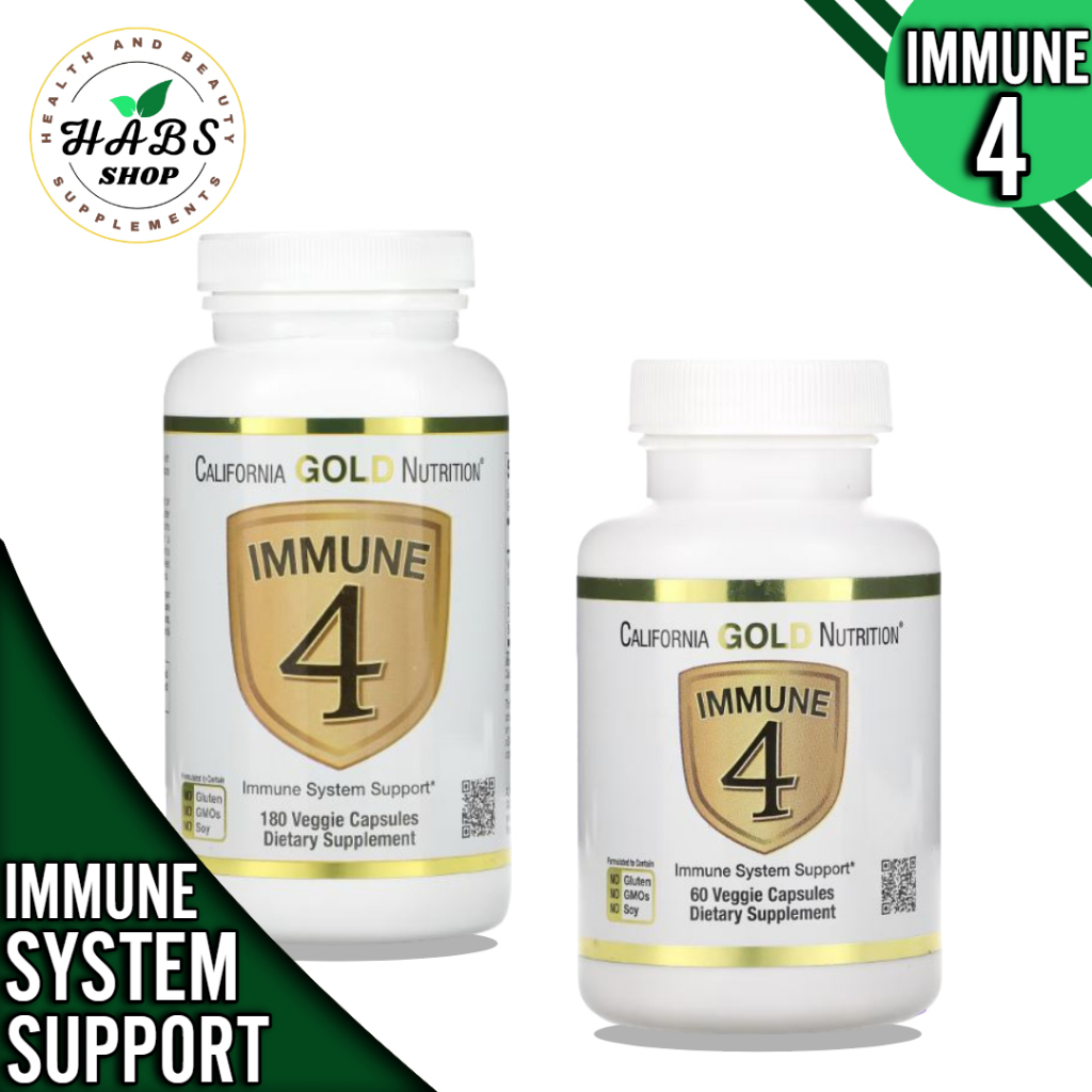 Immune 4 California Gold Nutrition Vitamin C + D3 Zinc Selenium 60 or ...