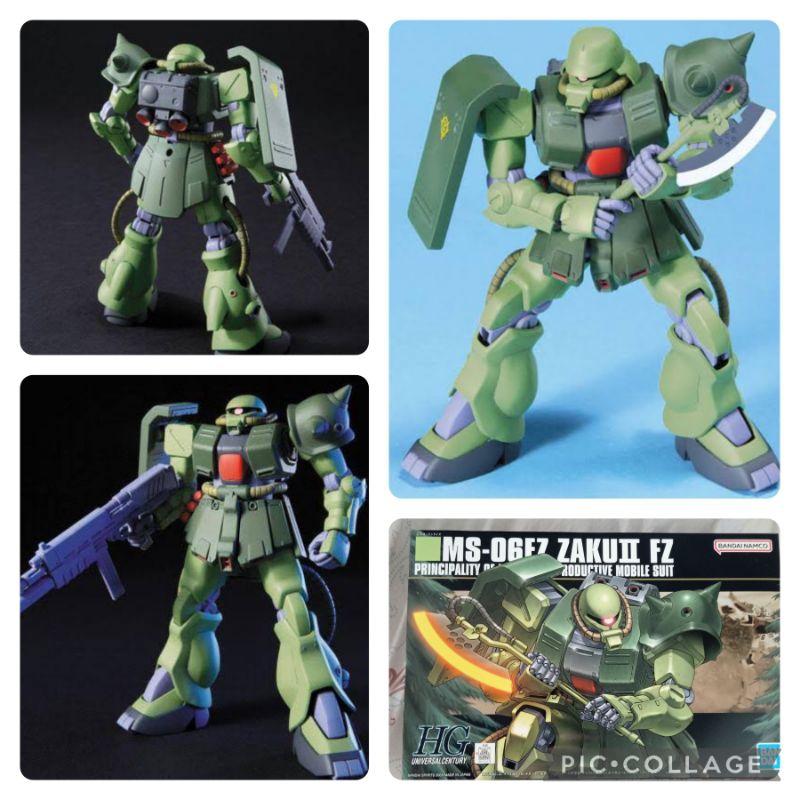 Bandai Zaku II FZ High Grade 1/144 Gundam mecha robot model kit toys action figure collection ...