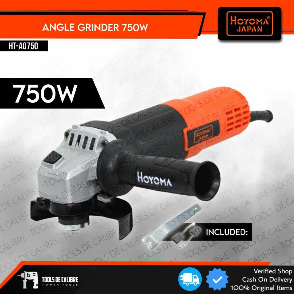 HOYOMA JAPAN Angle Grinder 100MM 750W HT-AG750 | Shopee Philippines