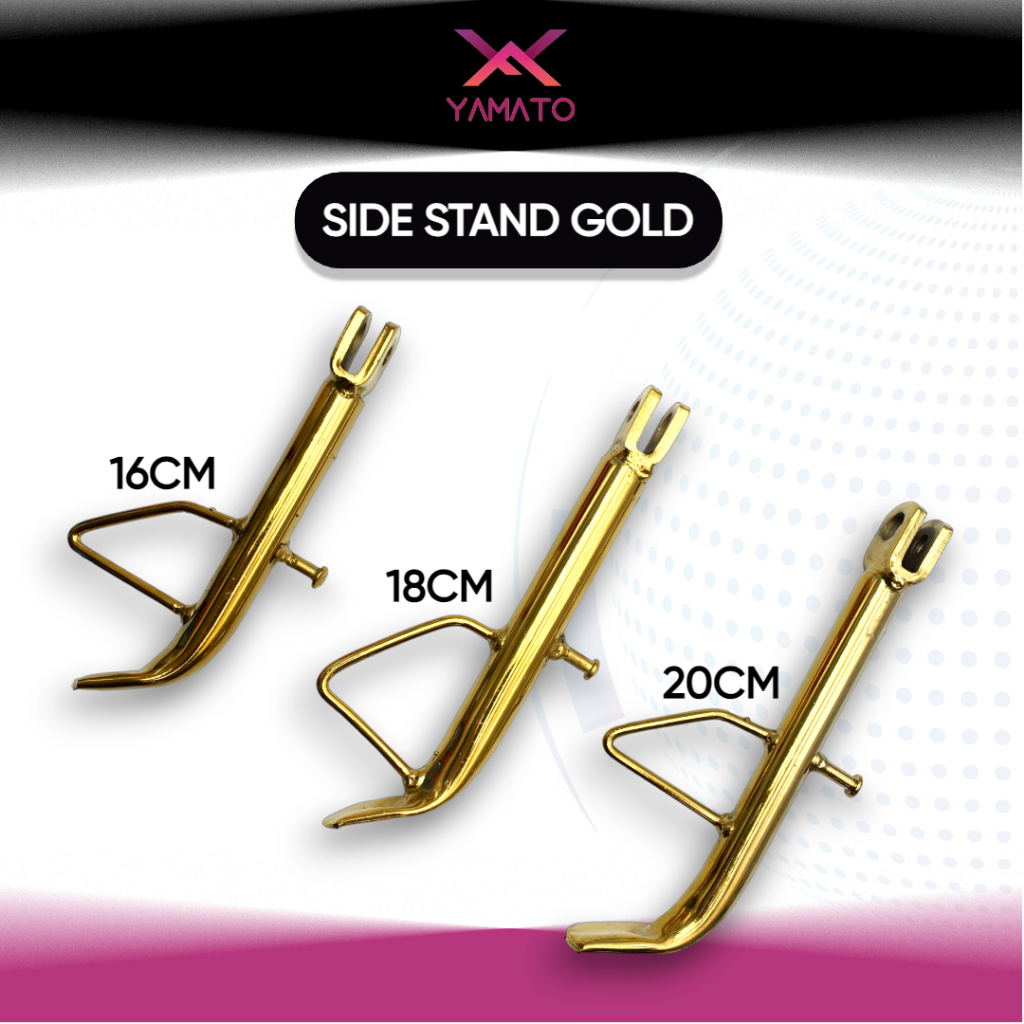 YAMATO MOTORCYCLE SIDE STAND GOLD UNIVERSAL | Shopee Philippines