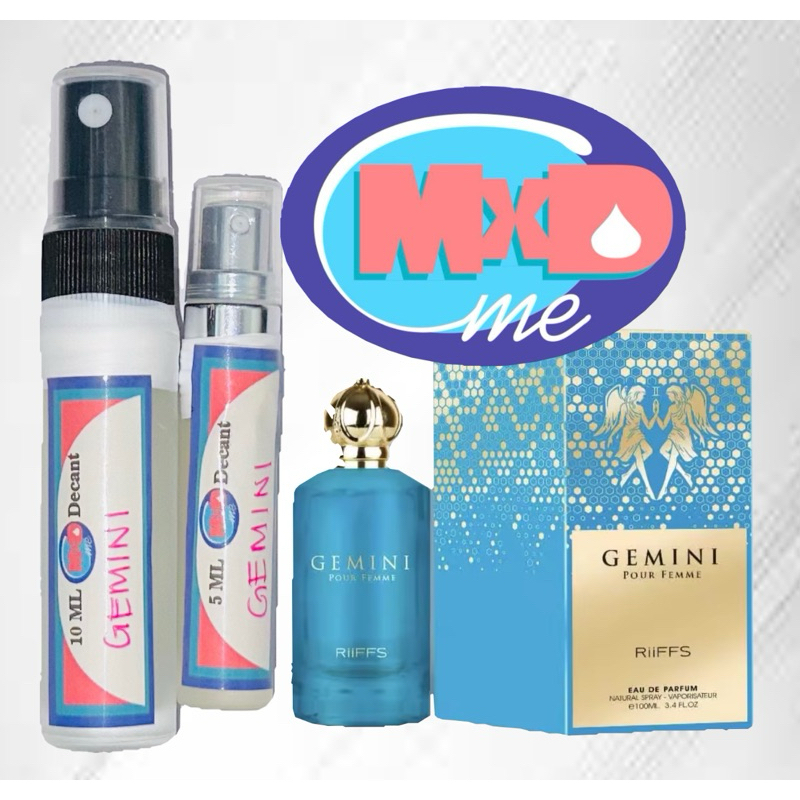MXD ME Riffs Gemini Pour Femme EDP Decant | Shopee Philippines