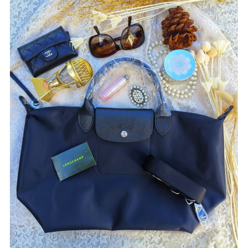 Medium City Tote Original Longchamp Black with strap L1515598001 ...