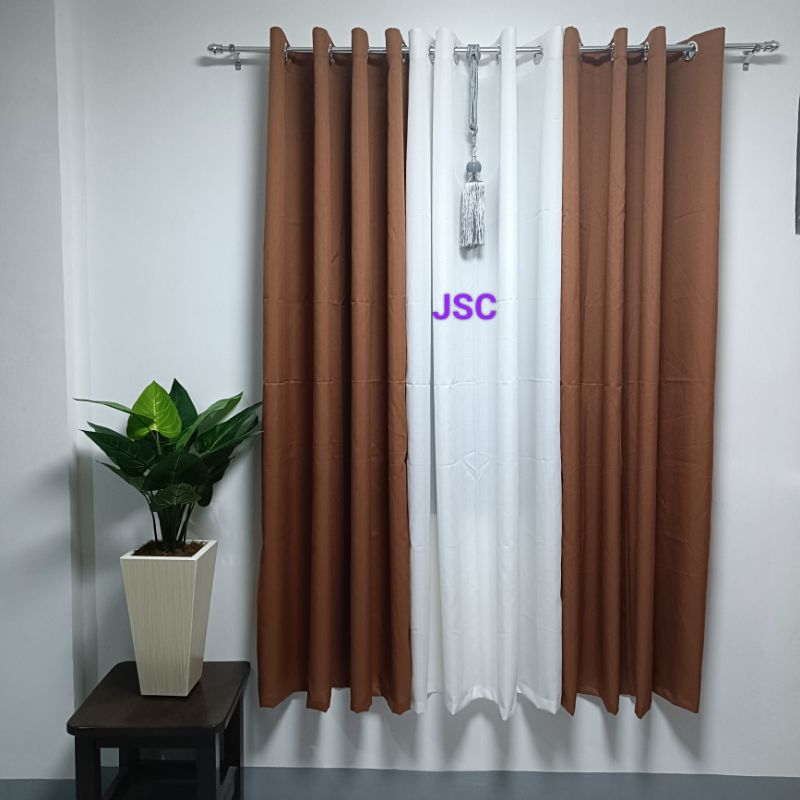 Plain Ring Curtains 8 steal rings 8ft-9ftlenght 56 inches width us ...