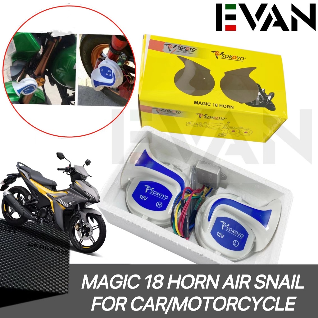 Dual Horn 18 Sounds Magic Horn For Car and Motorcycle Horn/Sport Horn ...