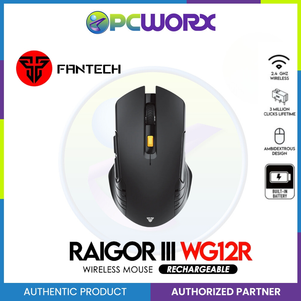 Fantech Raigor III WG12R Rechargeable 2.4 GHZ Wireless Gaming Mouse ...