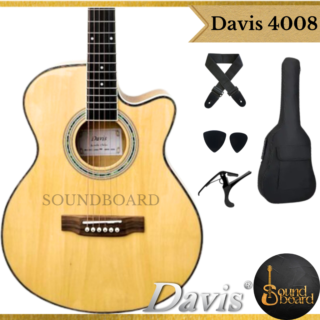Davis DA4008 Pure Acoustic Guitar with Proper Setup | Shopee Philippines