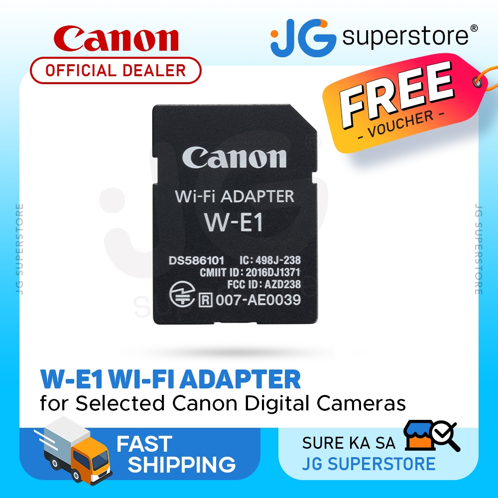 Canon W-E1 SD Card Shaped Wireless Wi-Fi Adapter for Selected EOS ...