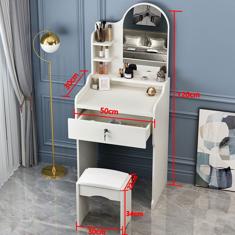 50CM Vanity Mirror Dresser Bedroom Dressing Table With Chair Furniture ...