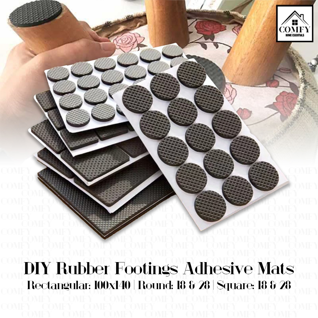 DIY Furniture Chair Leg Pad Table Feet Non-slip Silent Rubber Footings ...