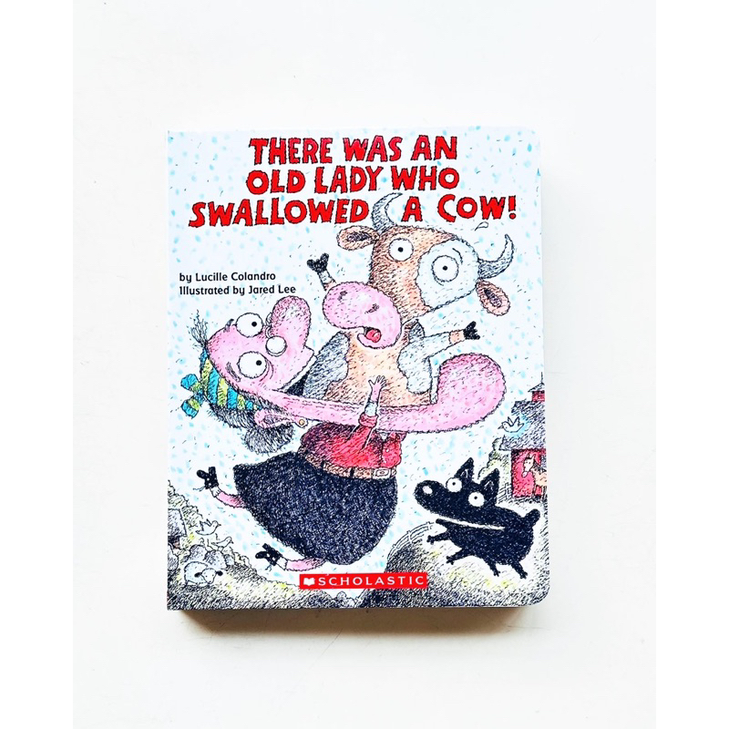 There Was An Old Lady Who Swallowed A Cow (Board Book) | Shopee Philippines
