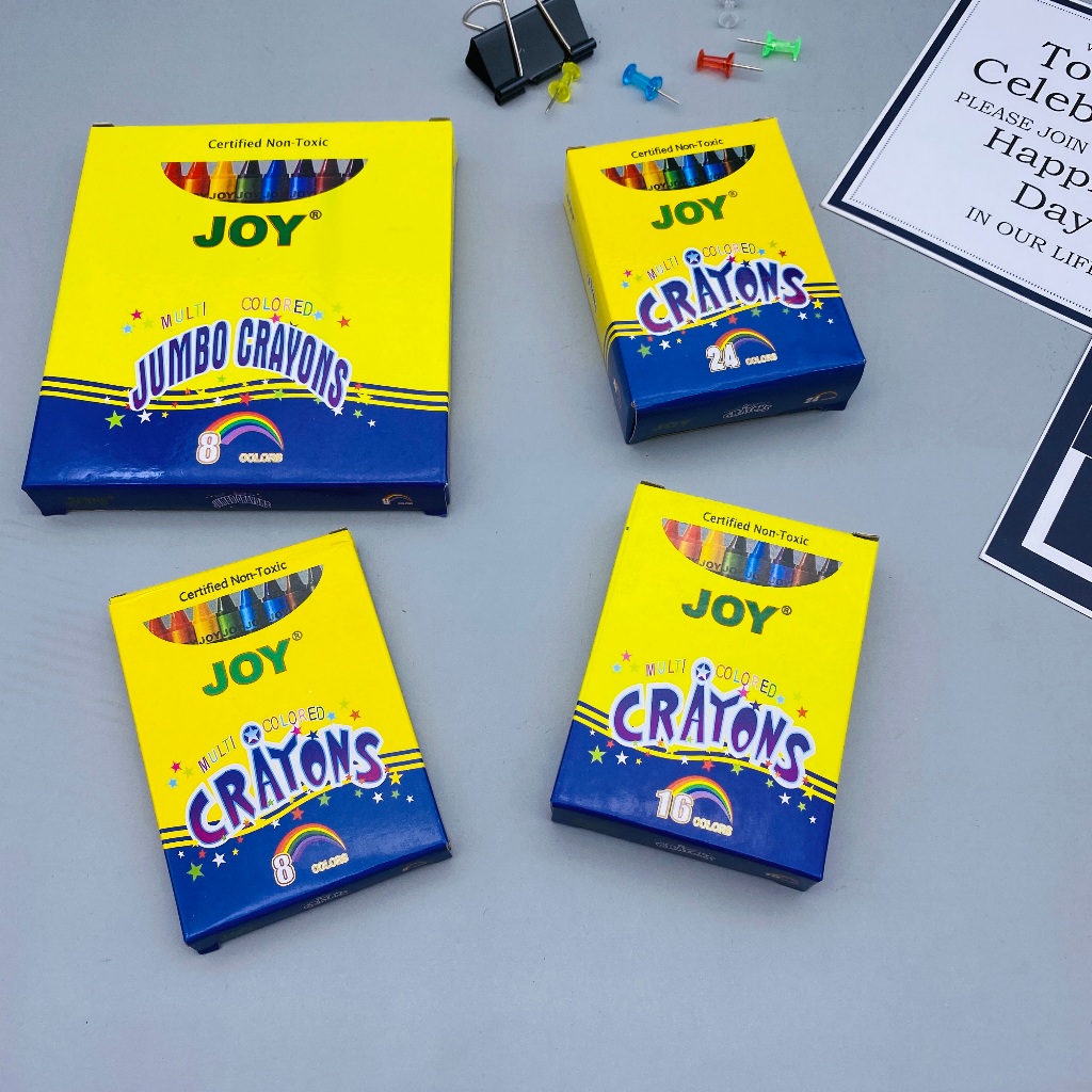 JOY 24colors 16colors 8colors Crayon Multi-colored crayons | Shopee ...