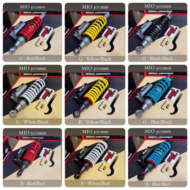 SUPERSPEED SHOCK MIO WITH CANISTER 300mm | Shopee Philippines