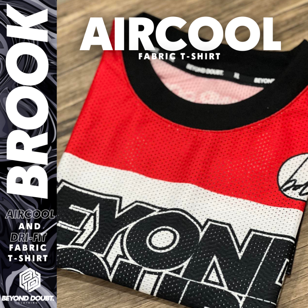 T-SHIRT - "BROOK” Design AIRCOOL & DRIFIT Fabric - BEYOND DOUBT ...