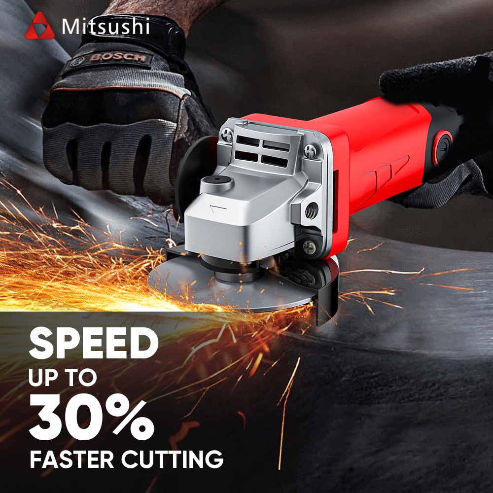 Mitsushi 600W Powerful Industrial Angle Grinder and Steel Grinding Disc ...