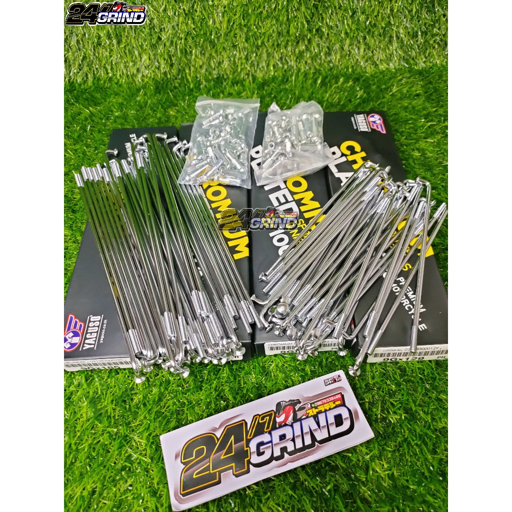 YAGUSO RIOS CHROMINIUM PLATED SPOKES ORIG THAILAND MADE | Shopee ...