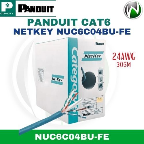 PANDUIT UTP CABLE CAT6 NETKEY NUC6C04BU-FE 305M BLUE | Shopee Philippines