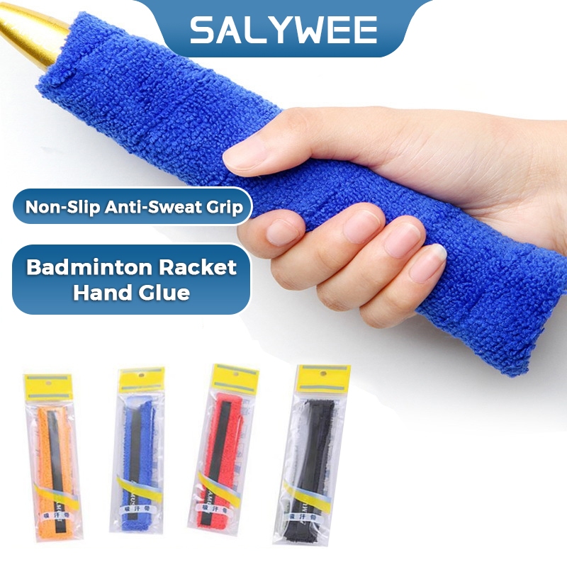 SALYWEE Badminton Racket Non-Slip Anti-Sweat Grip Strap Long-Haired ...
