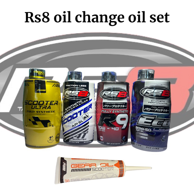 RS8 CHANGE OIL SET FOR SCOOTER 800 & 1000 | Shopee Philippines