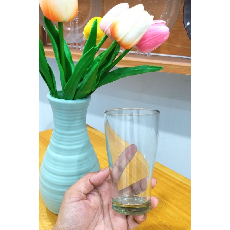 6PCS TUMBLER BASO CLEAR #2810 everyday glass transparent 9oz juice ...