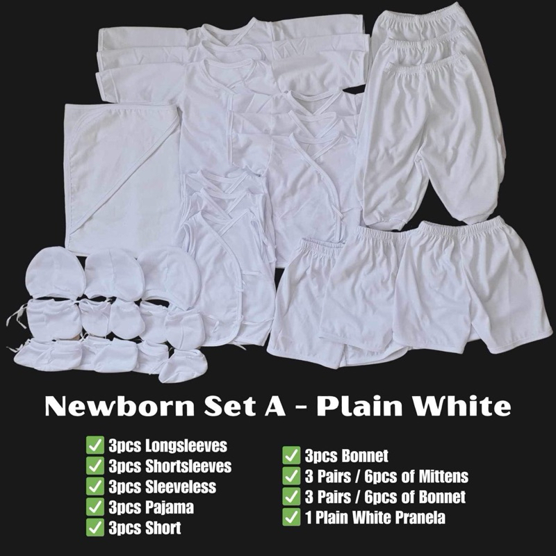 25 Pcs Cotton Baru-Baruan Set for Newborn Baby | Shopee Philippines