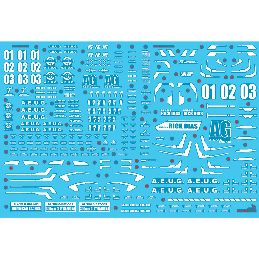 Delpi Decal MG Rick Dias Waterslide Decal | Shopee Philippines