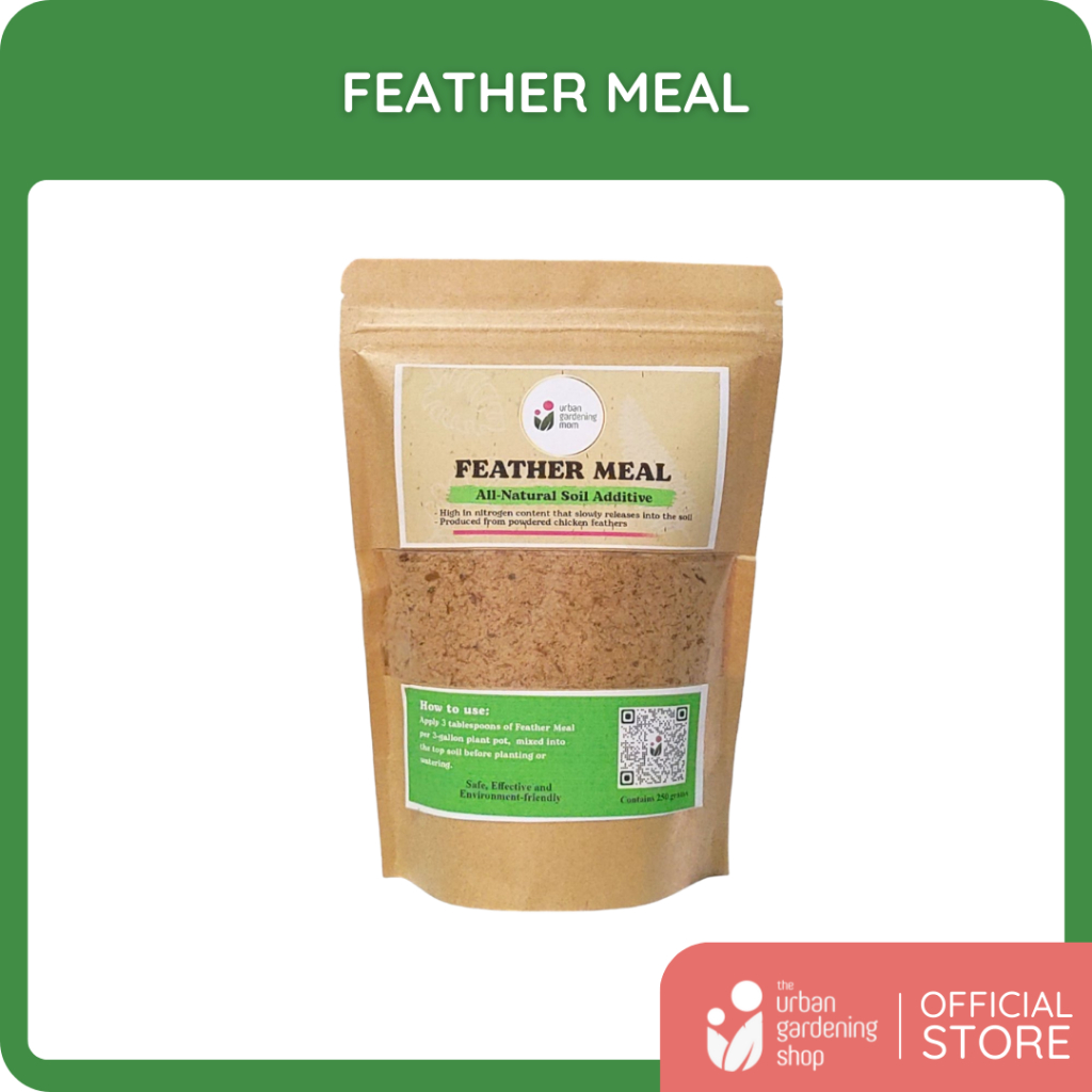 THE URBAN GARDENING SHOP Feather Meal - All-Natural Soil Additive Derived from Poultry Feathers ...