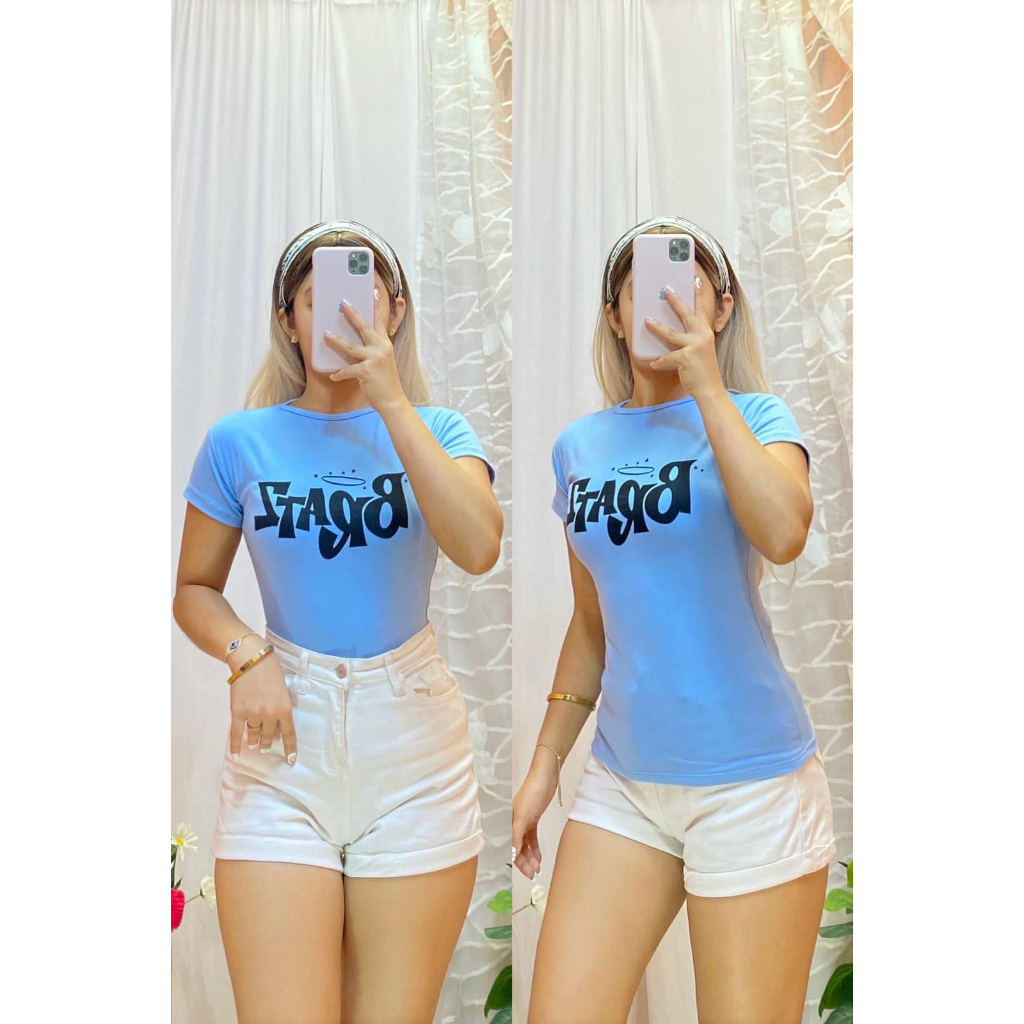 XIN | BRATZ BASIC FULL LENGTH BODY HUGGING DOUBLE LINING TOP | Shopee ...