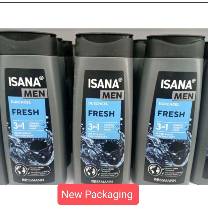 Isana Men 3in1 Shower Gel Fresh -300ml | Shopee Philippines