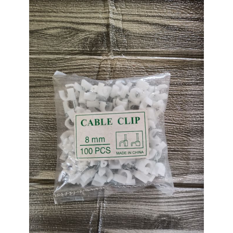 Cable Clip 8mm 100 pcs | Shopee Philippines