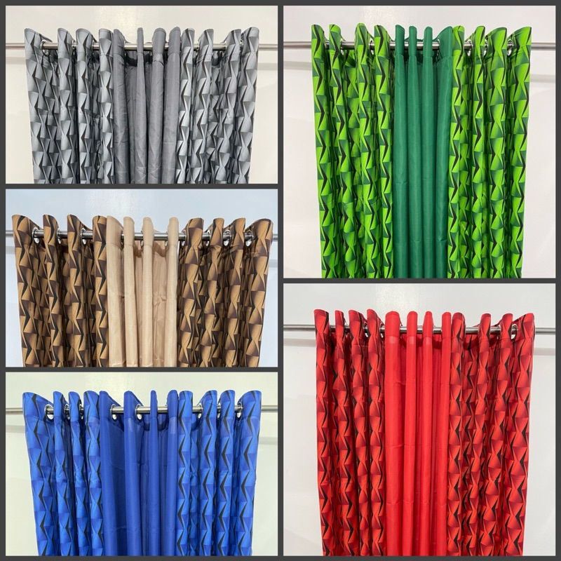 Halzen Theme Ring Curtain Geena Grommet Type Sold Per Piece 5ft 6ft and ...