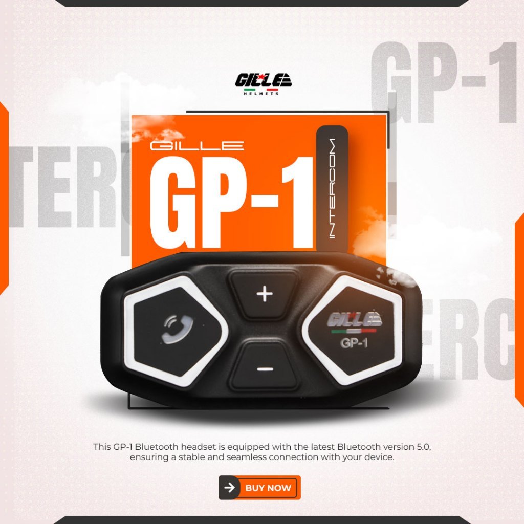 Gille Gp1 Motorcycle Helmet Bluetooth Headset Intercom Shopee Philippines