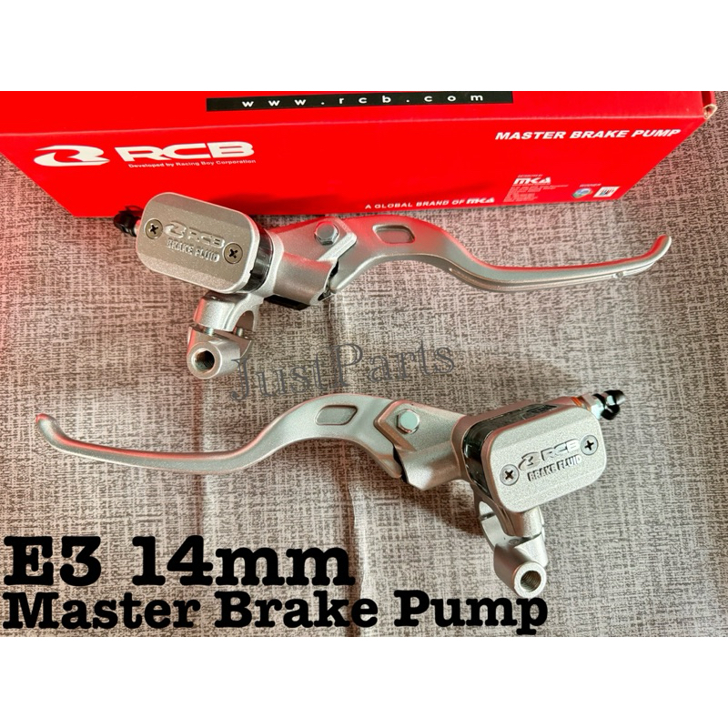 RCB E3 Master Brake Clutch Pump LEFT & RIGHT 14MM SILVER (UNIVERSAL ...