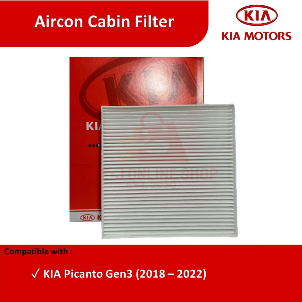 Aircon Cabin Filter for KIA Picanto 3rd Gen (2018 - 2022), Car Filter ...