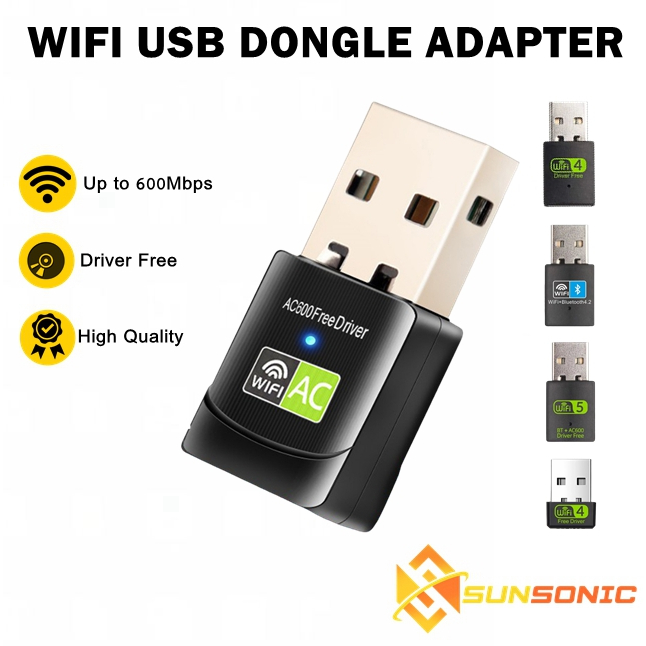 Usb Wifi Dongle Bluetooth,Wireless WiFi Receiver Bluetooth Adapter 2.4G ...