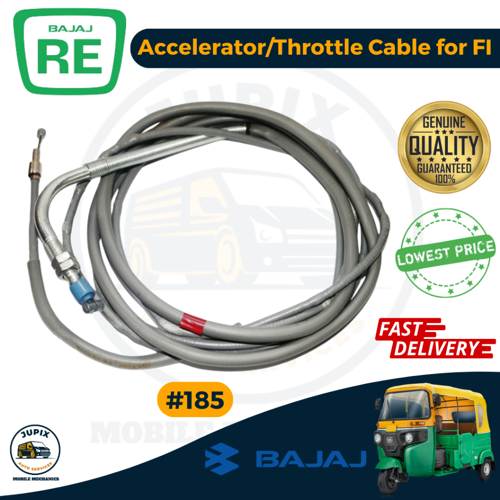 Bajaj RE - Accelerator/Throttle Cable for FI [#185] | Shopee Philippines