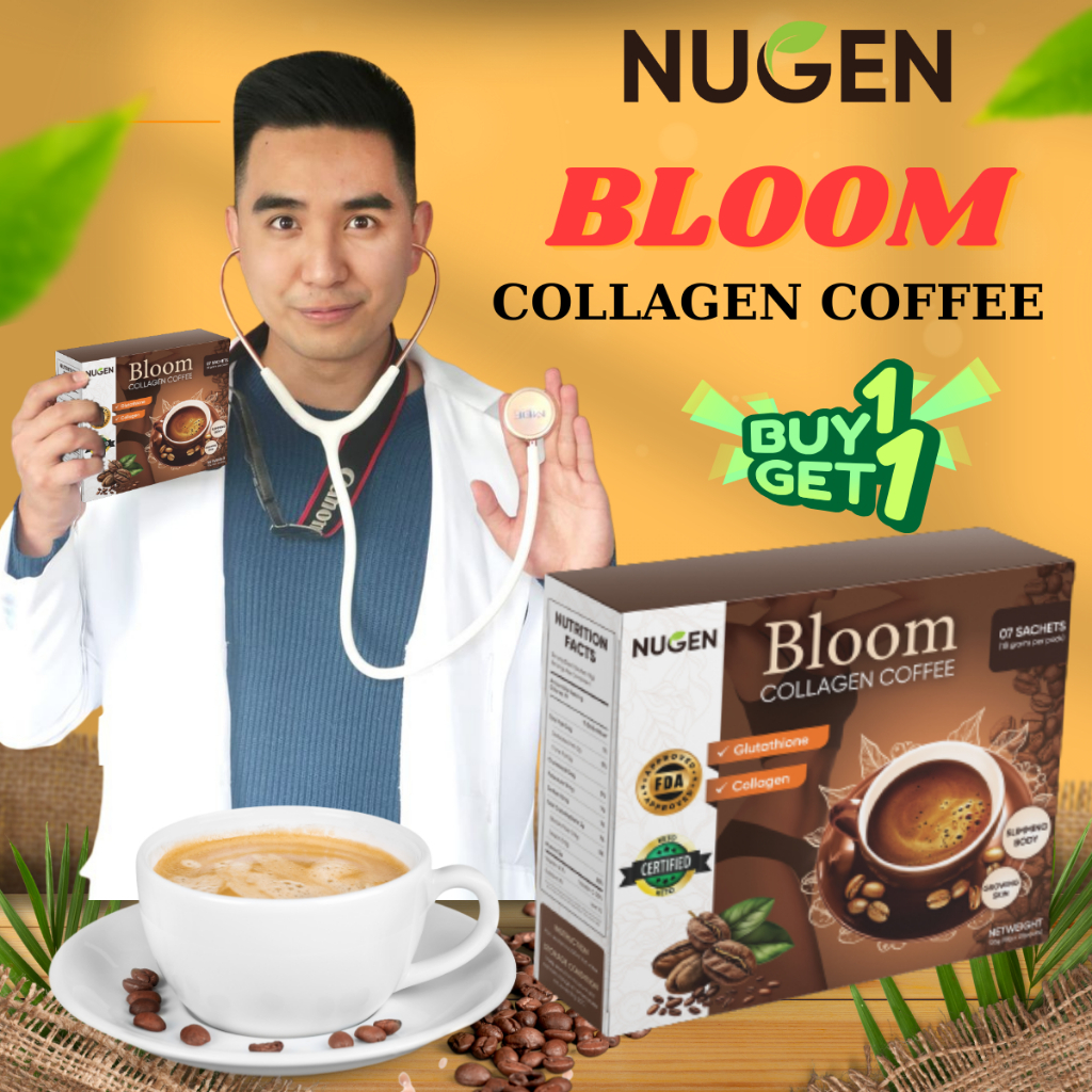 NUGEN Bloom Collagen Coffee Original 100% Robusta Collagen Drink ...