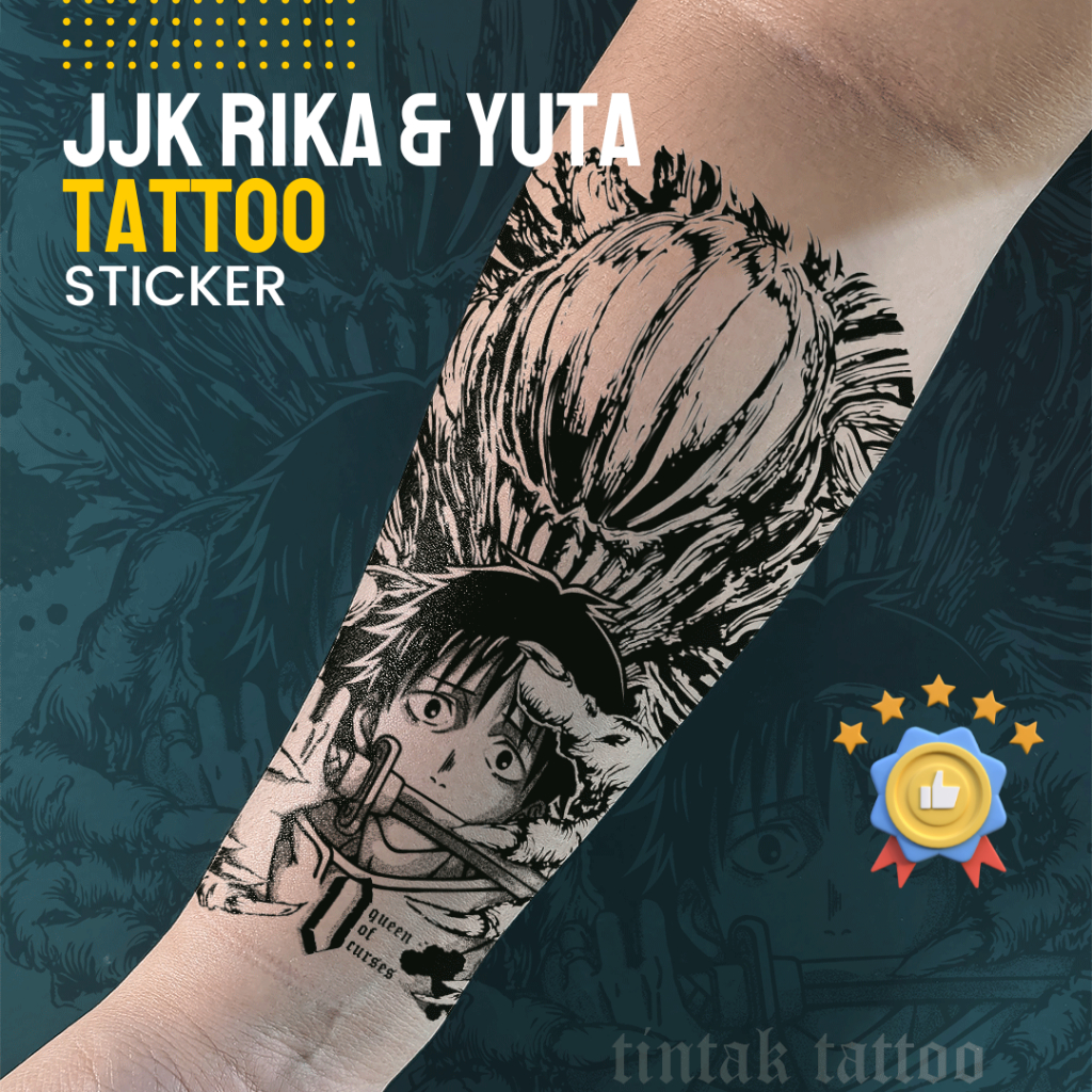 Jujutsu Kaisen Rika & Yuta Temporary Tattoo Stickers by Tintak Tattoo ...