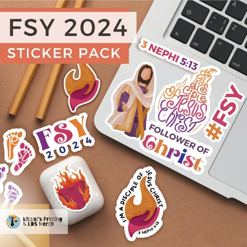 FSY 2024 inspired vinyl sticker pack LDS waterproof stickers | Shopee ...