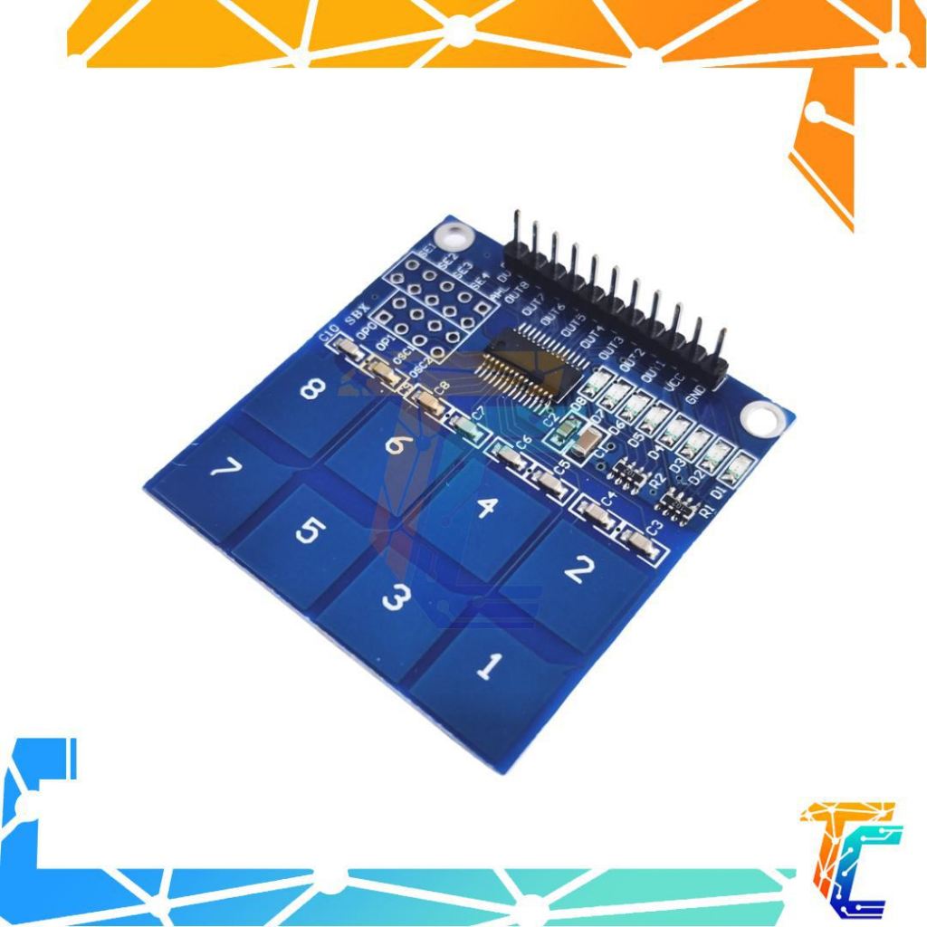 TTP229 8-Channel Digital Capacitive Switch Touch Sensor Module | Shopee Philippines