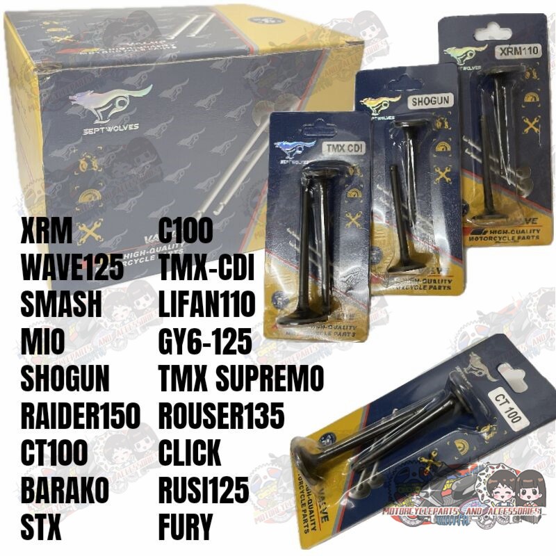 LJ Motorcycle Umbrella Engine Valve Xrm, C100, Barako, Smash, Mio ...